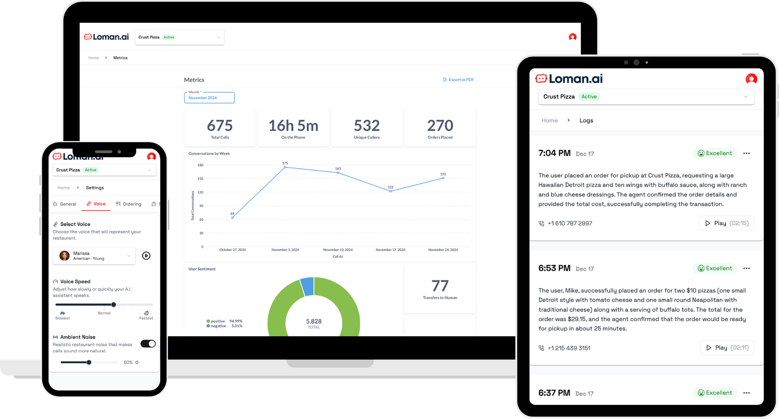 Loman | The 24/7 AI Phone Agent for Restaurants